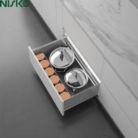 China NISKO Multipurpose Pull Out Drawer Shelves for Spices Seasoning Bottle Kitchen Storage 450mm for sale