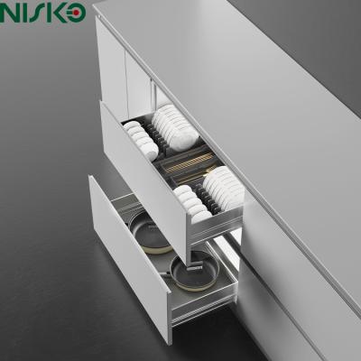 China Cajón de gabinete con cesta extraíble multiusos, organizador de cajones para cubiertos en venta