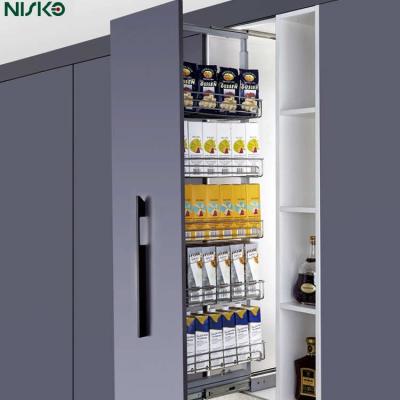 Cina Cesti mobili da cucina a basso contenuto di una dispensa scorrevole in vendita