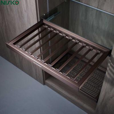 Κίνα Συρόμενο Ράφι Παντελονιών με Αλουμινένιο Πλαίσιο, Απαλό Κλείσιμο, Αντιδιαβρωτικό προς πώληση