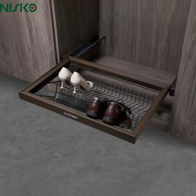 Cina Calzature a chiusura morbida a 2 livelli, scaffale, armadio, organizzatore di scarpe in vendita