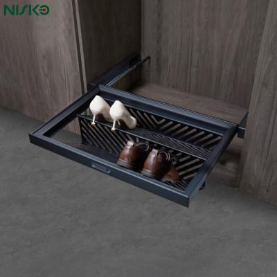 China Wardrobe Hidden Shoe Storage Rack Pull Out with Soft Close for sale