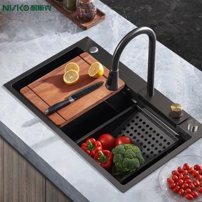 China Stainless Steel Double Bowl Washing Kitchen Sink Hand Made for sale