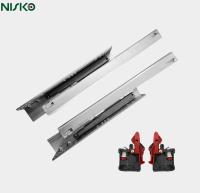 Quality Full Extension Concealed Undermount Drawer Slides Telescopic Soft Closing for sale