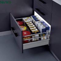 Quality Kitchen Iron Cabinet Drawer Soft Close 250mm 600mm With Round Rod for sale