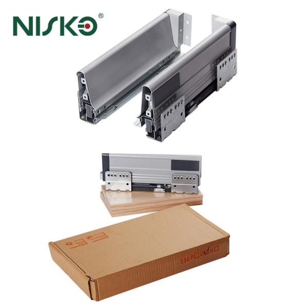 Quality Soft Closing Slim Tandem Box Drawer Sliding Baskets Sliding Kitchen Solution for sale