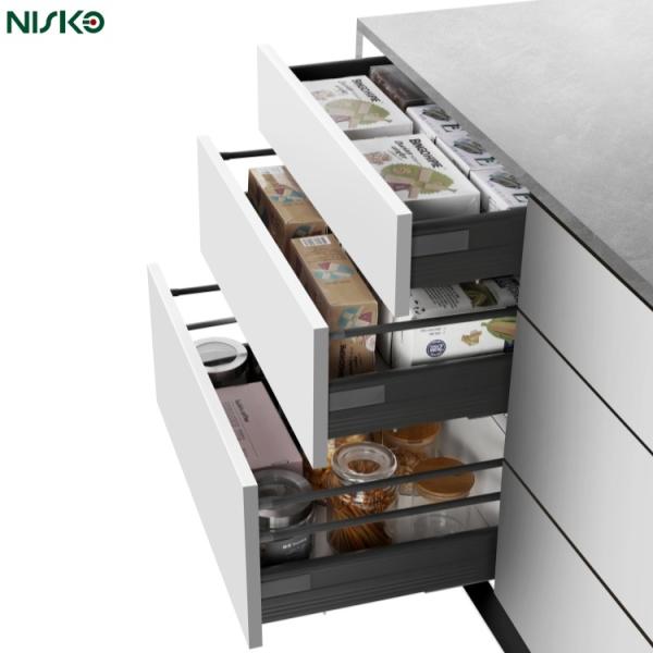 Quality Kitchen Cabinet Slim Tandem Box Drawer Sliding Basket Soft Closing for sale