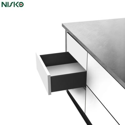 China Slim Soft Close Drawer Tandem Box Furniture Drawer Slide With Double Wall for sale