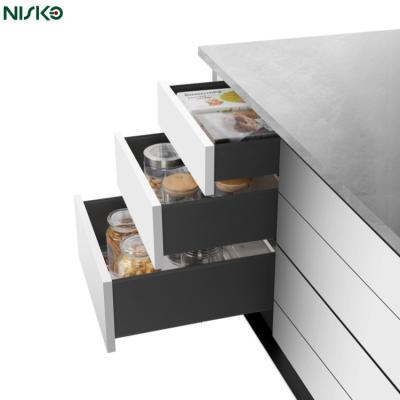 China Slim Soft Close Drawer Tandem Box Furniture Drawer Slide With Double Wall for sale