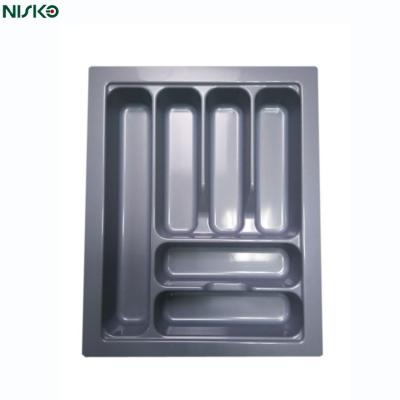 China Kitchen Slide Plastic Cutlery Tray Modular Cutlery Storage Organizer for sale