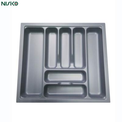 China Kitchen Cutlery Tray Storage Box Modular Flatware Tray Silverware Storage Organizer for sale