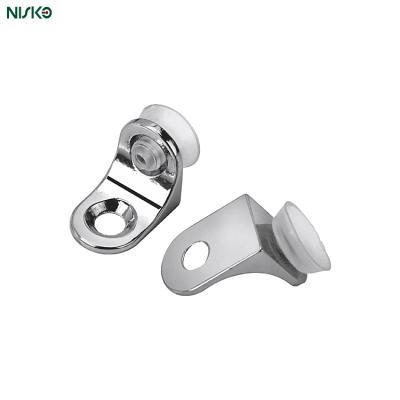 China Glass Shelf Support Brackets Cabinet Fittings with Acrylic Cap for sale