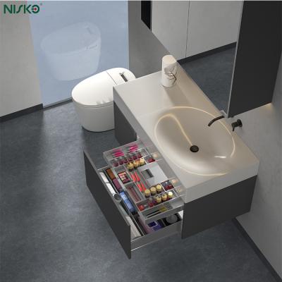 Cina Cestello estraibile per armadietto cucina e bagno con chiusura rallentata, organizer per dispensa in vendita