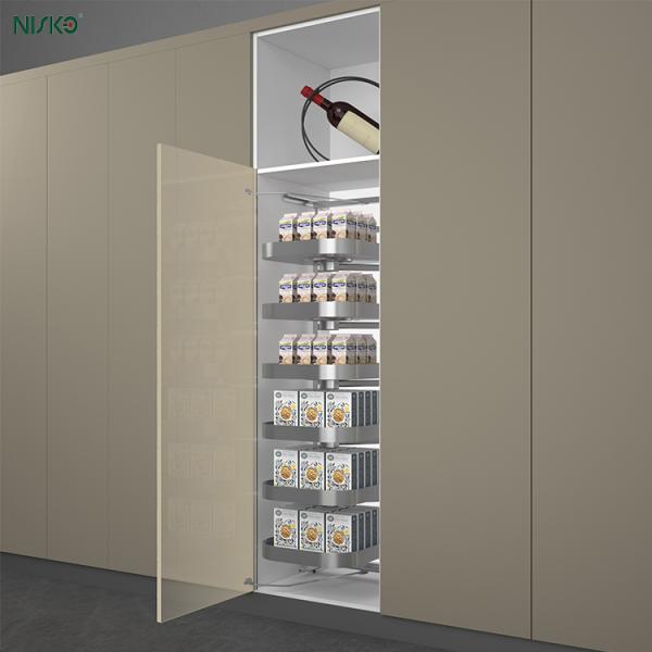 Quality Revolving Pull-Out Pantry Tall Tray Magic Corner Drawer Baskets Kitchen Orgainzer for sale
