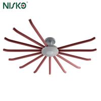China 3 Layer Rotating Clothes Rack 360 Degree Pants Rack 740mm Wardrobe Corner Storage Solution for sale