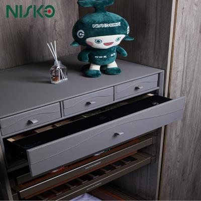 Cina Estrai l'Organizzatore per Cassaforte con Blocco Impronte Digitali + Cassetto Organizzatore in Pelle in vendita