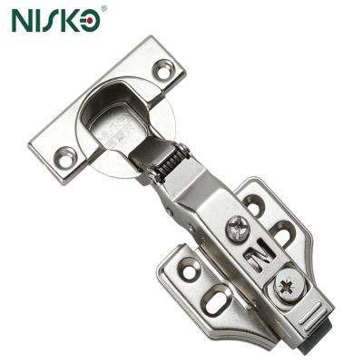 China 2D Hydraulic Soft-Close Hinge Clip On Cabinet Hinge Adjustable Wardrobe Door Hinge for sale