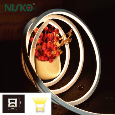 China DC12V COB LED Silicone Strip Cuttable Indoor Light Bar Flexible Tape Lamp for Home Use for sale