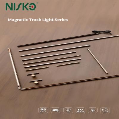 China Magnetic Track Lights Ceiling Wall Liear Light Spot Recessed LED Rail Lighting System for sale