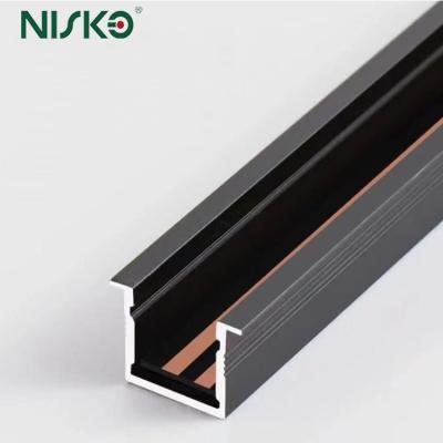 China Magnetic Track Lights Ceiling Wall Liear Light Spot Recessed LED Rail Lighting System for sale