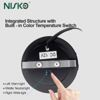 China 3W LED Built In Ceiling Light Round Surface Mount Mini Cabinet Lamp 3000K 4000K for sale