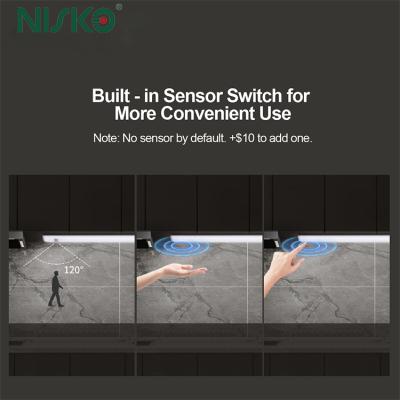 China Ultra-Thin LED Sensor Light Ceiling Linear Batten Light Surface Mounted Stairs Lighting for sale