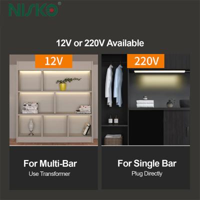 China Ultra-Thin LED Sensor Light Ceiling Linear Batten Light Surface Mounted Stairs Lighting for sale