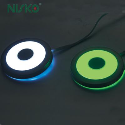 China Surface Mounted LED Cabinet Light DC 5V Round Recessed Ceiling Light With Knob Switch for sale