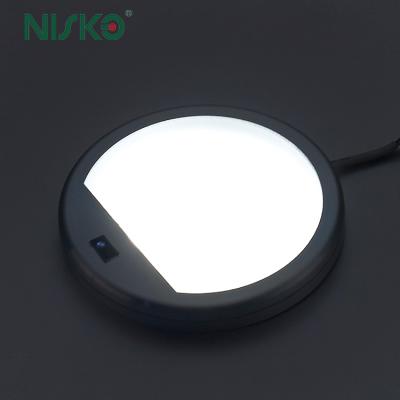 China DC 12V Dimmable Round Down Cabinet Lights 3W Motion Sensor Switch Ceiling Dome Lamp for sale