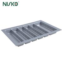 China NISKO Kitchen Cutlery Tray Insert Drawer Organizer 10 Slot Silverware Storage for Soft Close Box 40-60cm for sale