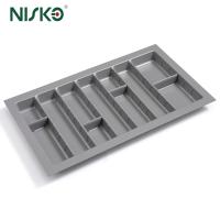 China NISKO Kitchen Cutlery Tray Insert Drawer Organizer 10 Slot Silverware Storage for Soft Close Box 40-60cm for sale
