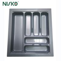 China BPA-Free Plastic Flatware Tray 8 Compartment Cutlery Drawer Insert Kitchen Storage for sale