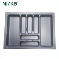 China BPA-Free Plastic Flatware Tray 8 Compartment Cutlery Drawer Insert Kitchen Storage for sale