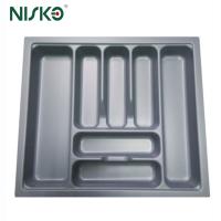 China BPA-Free Plastic Flatware Tray 8 Compartment Cutlery Drawer Insert Kitchen Storage for sale