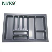 China BPA-Free Plastic Flatware Tray 8 Compartment Cutlery Drawer Insert Kitchen Storage for sale