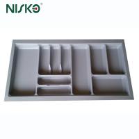 China BPA-Free Plastic Flatware Tray 8 Compartment Cutlery Drawer Insert Kitchen Storage for sale