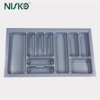 China BPA-Free Plastic Flatware Tray 8 Compartment Cutlery Drawer Insert Kitchen Storage for sale