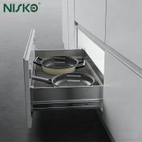 China NISKO Heavy Duty Pull Out Drawer Basket for Pots Pans 45-70cm Base Cabinet Storage for sale