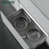 China NISKO Heavy Duty Pull Out Drawer Basket for Pots Pans 45-70cm Base Cabinet Storage for sale