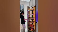Multifunctional Futuristic Cabinet Baskets #storage #kitchen orgnizer