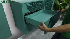 ステンレス鋼ソフトクローズボールベアリングスライド フルエクステンション 45mm