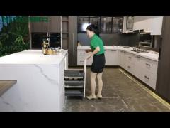 2 Tiers Bowls Dishes Pull Out Baskets Cultery Kitchen Tray Drawer with Light