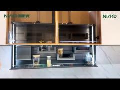 pull down smart lifting kitchen storage rack for seasoning bottle