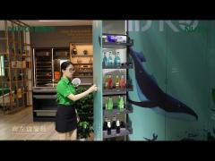 180° rotating aluminum pull out pantry unit grey for kitchen