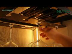 hanging goblet holder wine bottle shelves and glass rack kitchen organizer
