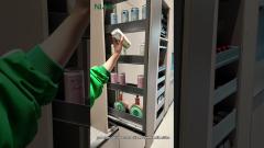 Narrow tall pantry rack #diykitchen #storagesolutions