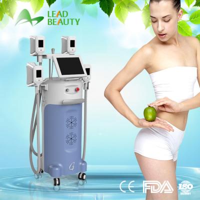 China cryolipolysis fat loss cold body sculpting machine with 4 handles for sale
