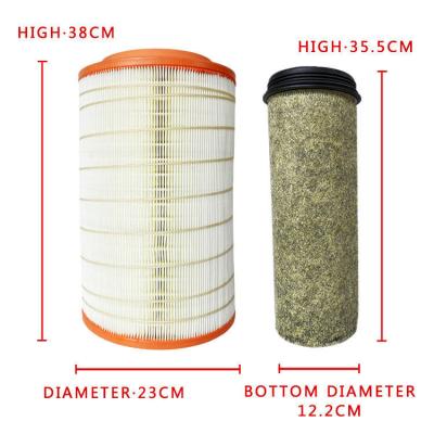 Cina Fitting auto Foton bianco Ruiwo ES3/160 Truck Air Filter Kl2338PU per parte escavatore in vendita