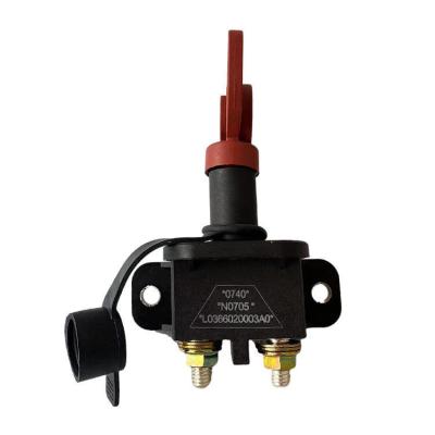 China Foton Steel Rotary Master Power Switch Auto Car Battery Disconnect with Removable Key and Cut off Kill Function for sale