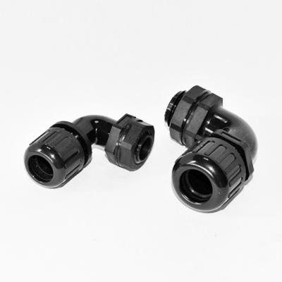 China 90°Elbow Right angle Watertight Corrugated Tubing Fitting M20-AD15.8 | IP68 degree | Free Sample for sale